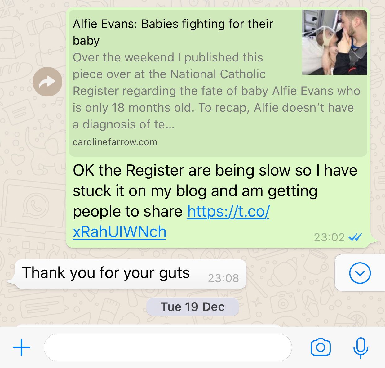 Alfie Evans – a year on – The Catechesis of Caroline